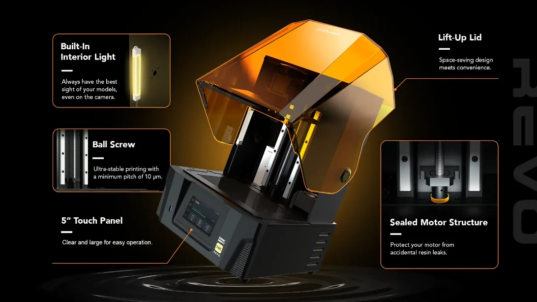 Phrozen Sonic Mighty Revo 14K - High-Detail 3D Printer