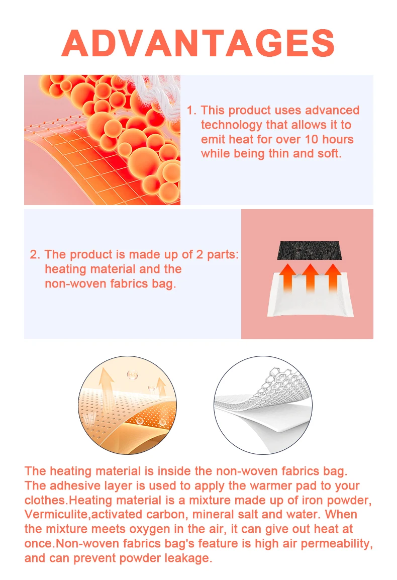 Wholesale Disposable Hand Warm Patch - 18 Hours Heating