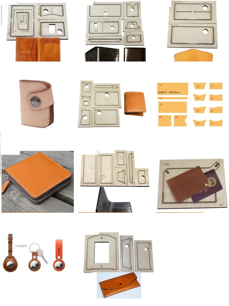 Passport Clip Knife Mold Handmade Leather Laser Knife Cutting Dies For ...