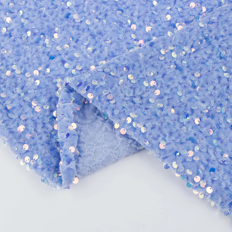 4 Way Stretchable Stretch Sequin Fabric - Wholesale Price