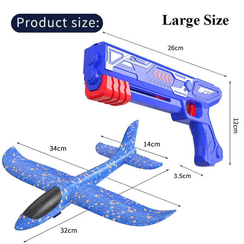 Best Selling Ejection Airplane Gun Shooting Launcher Set Foam Airplane ...
