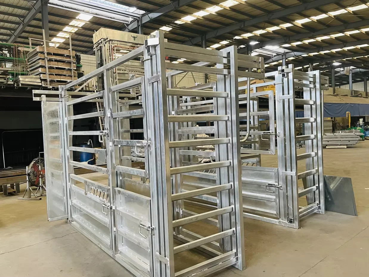 Heavy Duty Galvanized Cattle Squeeze Chute Livestock Cow Crush with ...