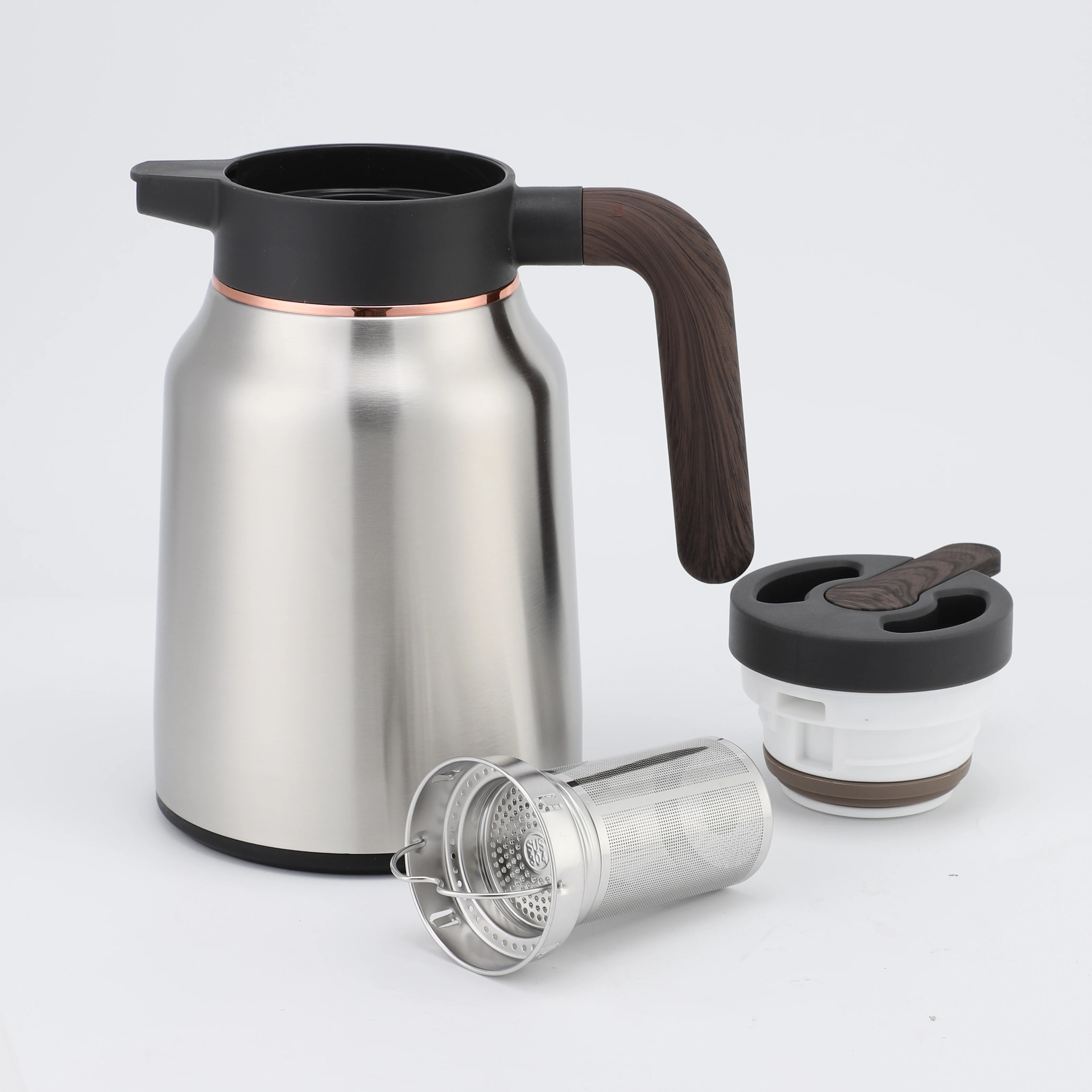Thermos Flask Coffee Pot Made of Double Walled 304 Stainless Steel with ...