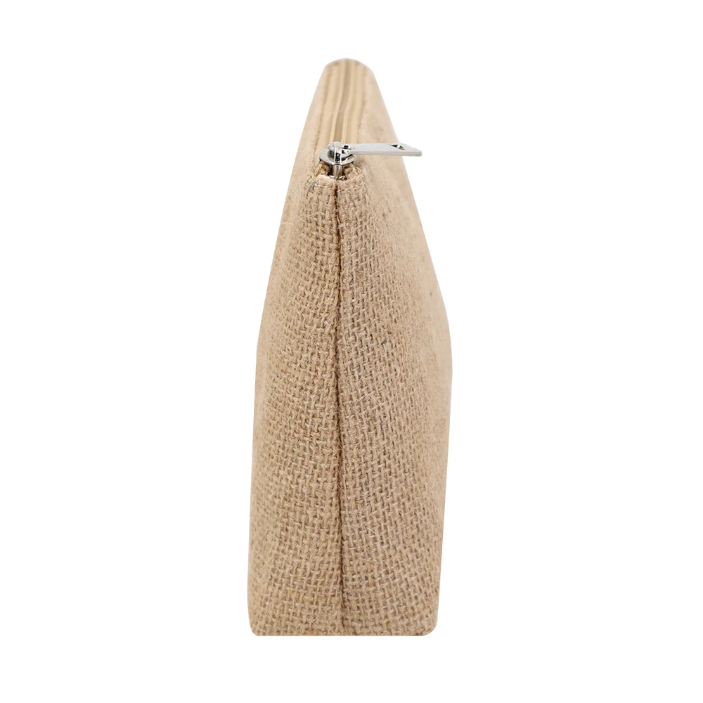 Waterproof Laminated Jute Zipper Pouch With Private Label Logo Custom ...