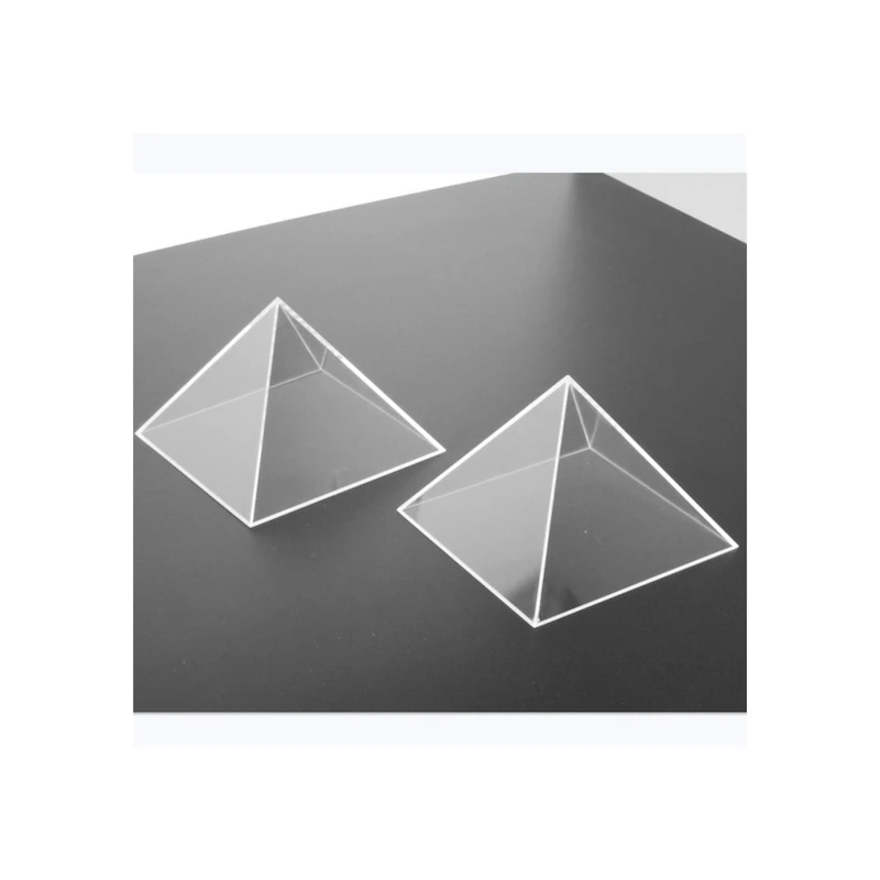 Transparent plexiglass pyramids clear acrylic custom display cone 3d ...