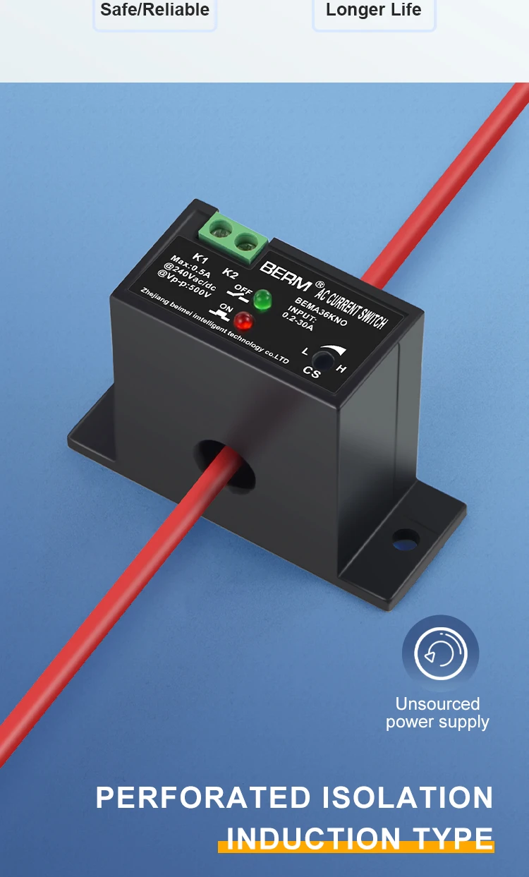 Ac Current Sensor Switch 0 2 200a Self Powered And Smart