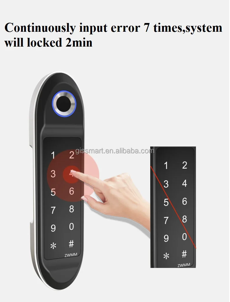 Gis Smart Factory Electronic Digital Biometric Smart Finger Print Lock ...