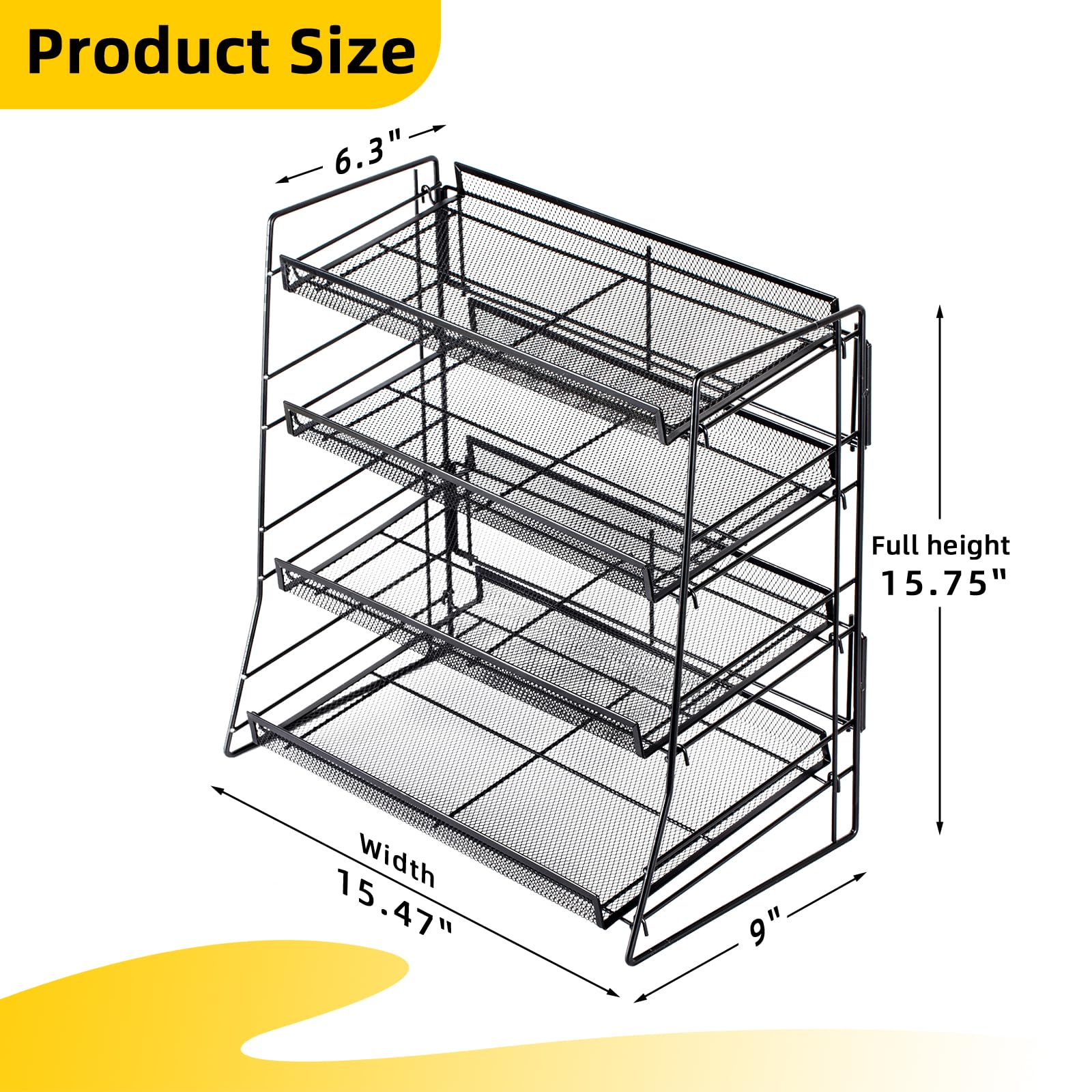 Candy Display Rack - Snack Organizer for Countertop