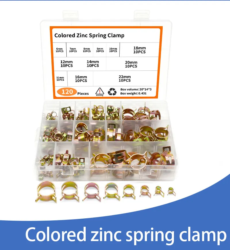 Galvanized Steel Hose Clamp Spring-loaded Clamp Zinc Spring Hose Clamp ...