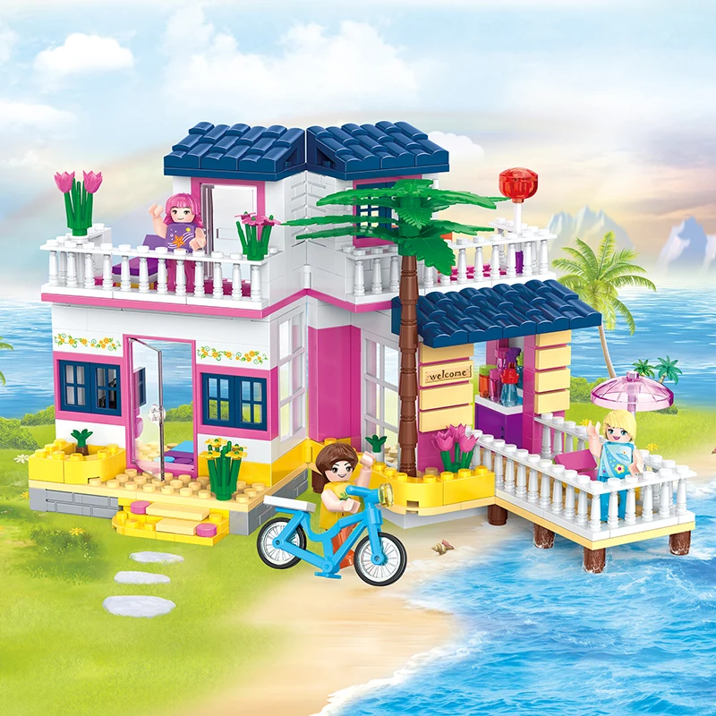 COGO Educational ABS Plastic House Building Blocks Set