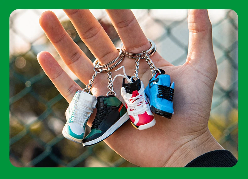 Mini Shoe 3D Sneaker Keychain Wholesale PVC Rubber From Factory Price ...