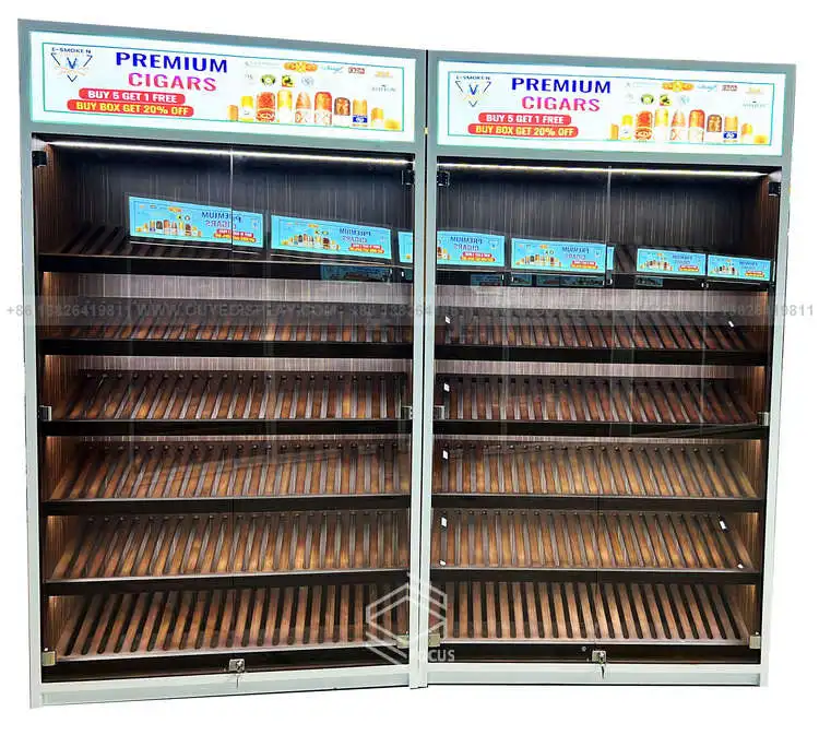 Wooden Cigarette and Cigars Rack - Factory Made Display