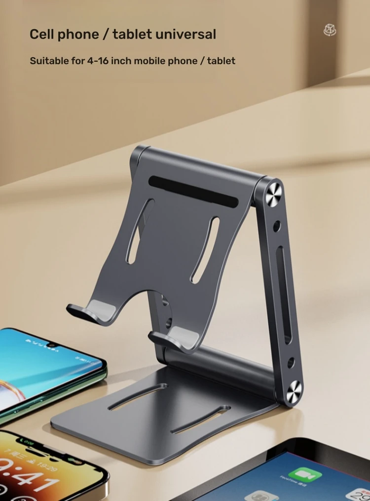 Adjustable Height Aluminum Alloy Metal Support Telephone Stand Mobile ...