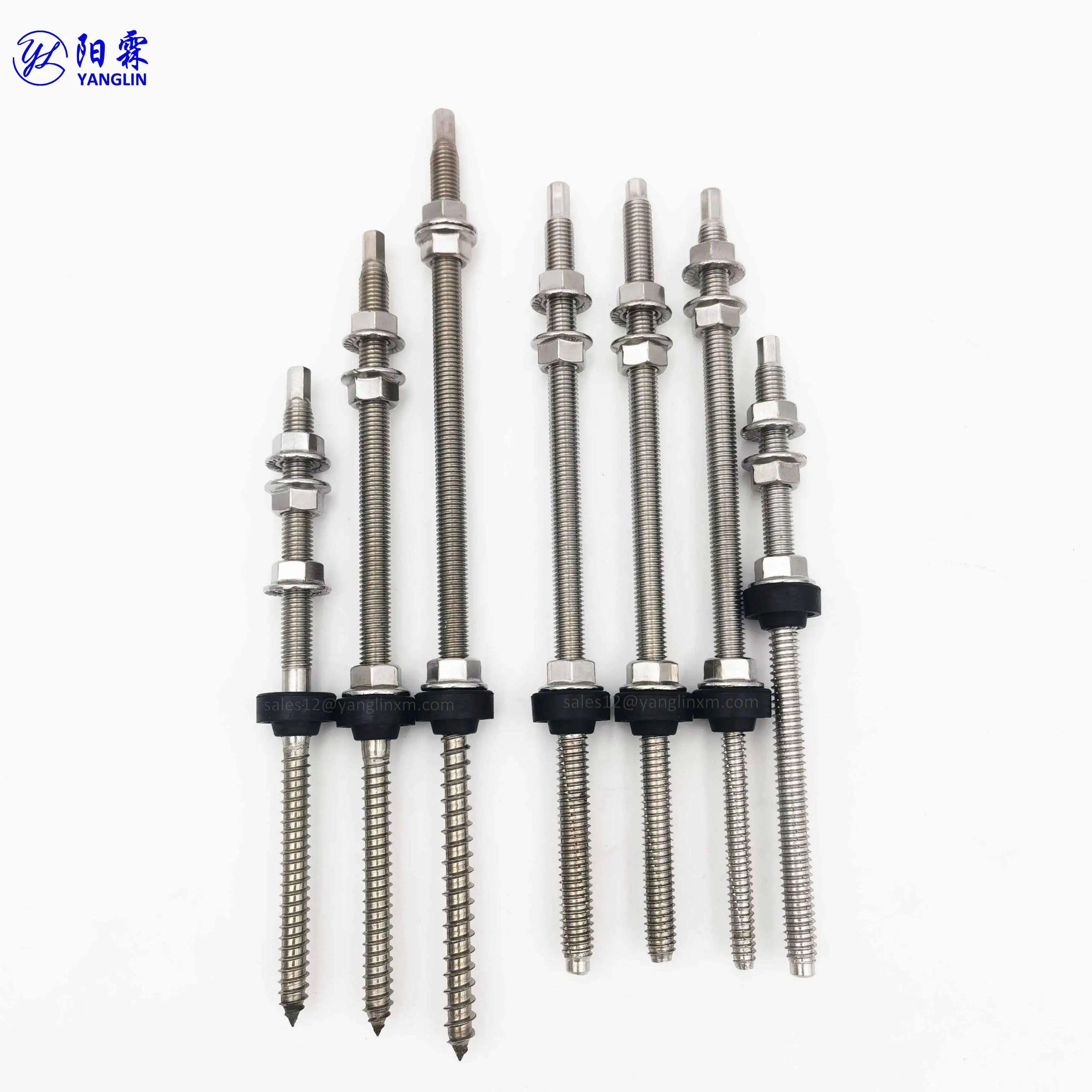 M10 Hanger Bolt Set Mounted With Adapter Plate for Trapezoidal Sheet ...