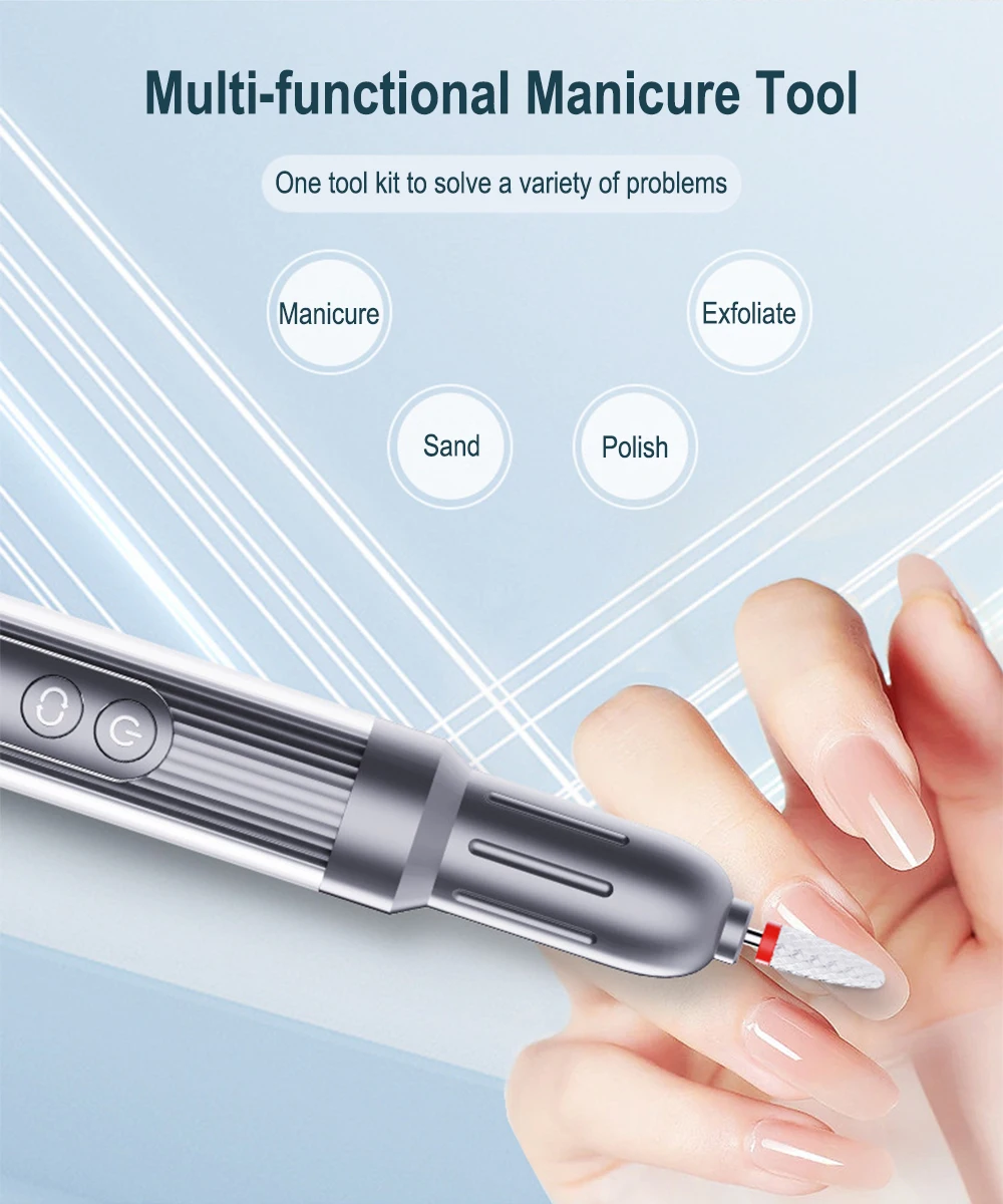 Beauty Gargets Manicure Nail Drill Tool Electric Manicure Pedicure Kit ...