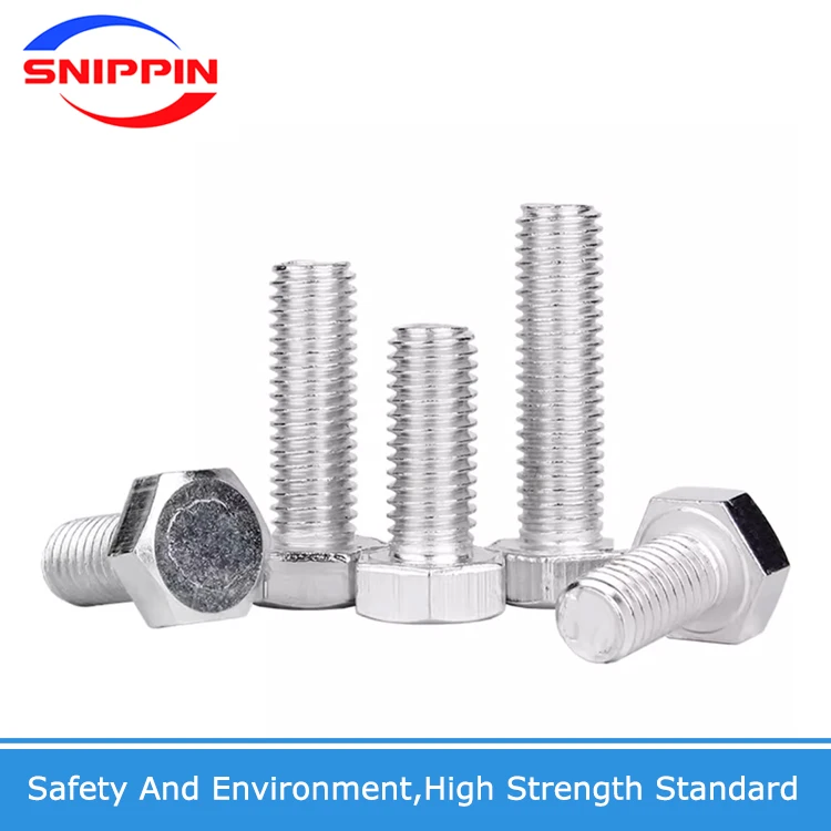 Aluminum Metric Thread Bolts - M3 to M24 DIN933 Hex Head