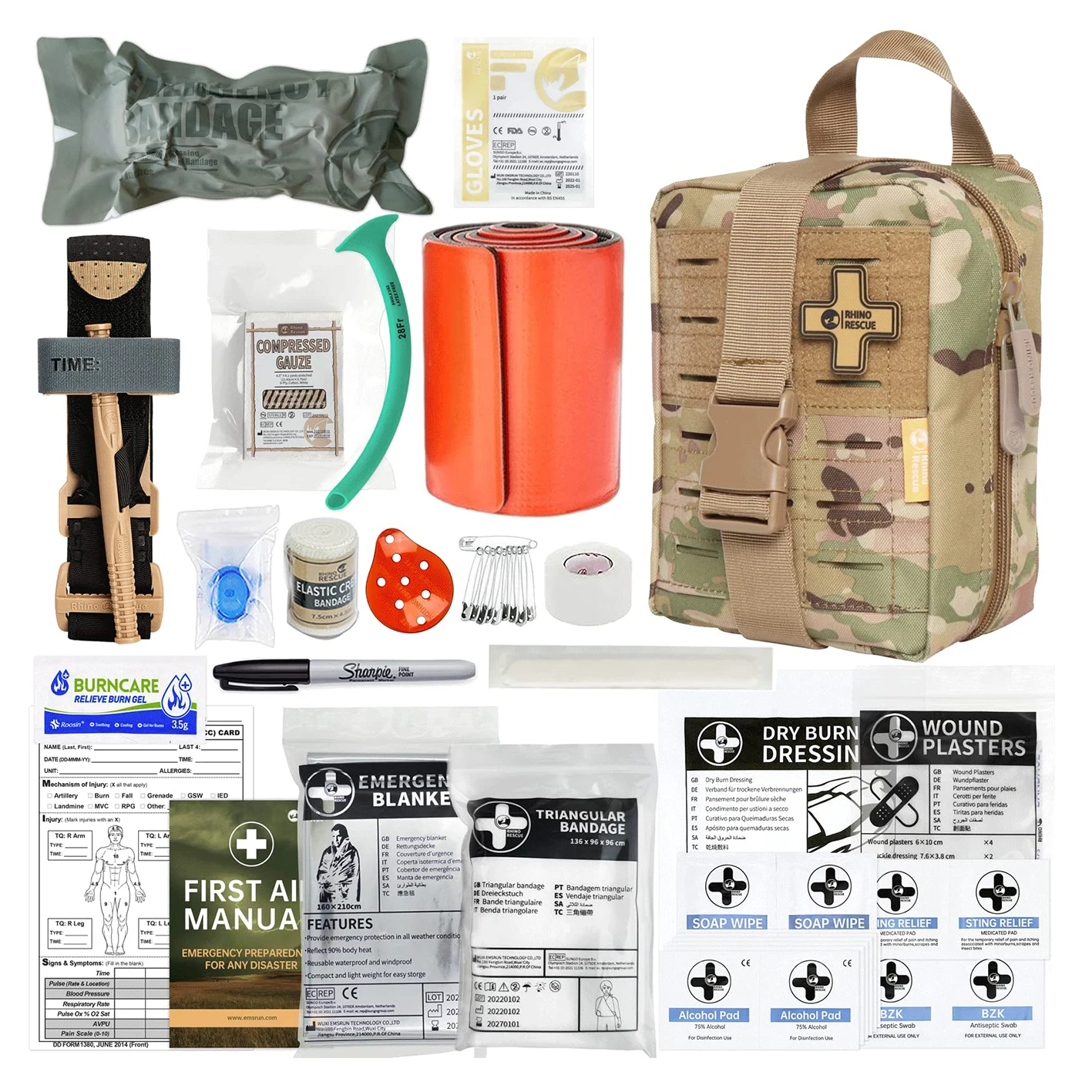 Ems Trauma Backpack Bag Multicam Trauma Bag Medical First Aid Kit Pouch ...