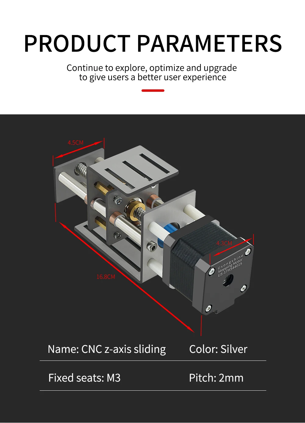 TWOTREES Linear Stage Actuator - Precision Z Axis Motion