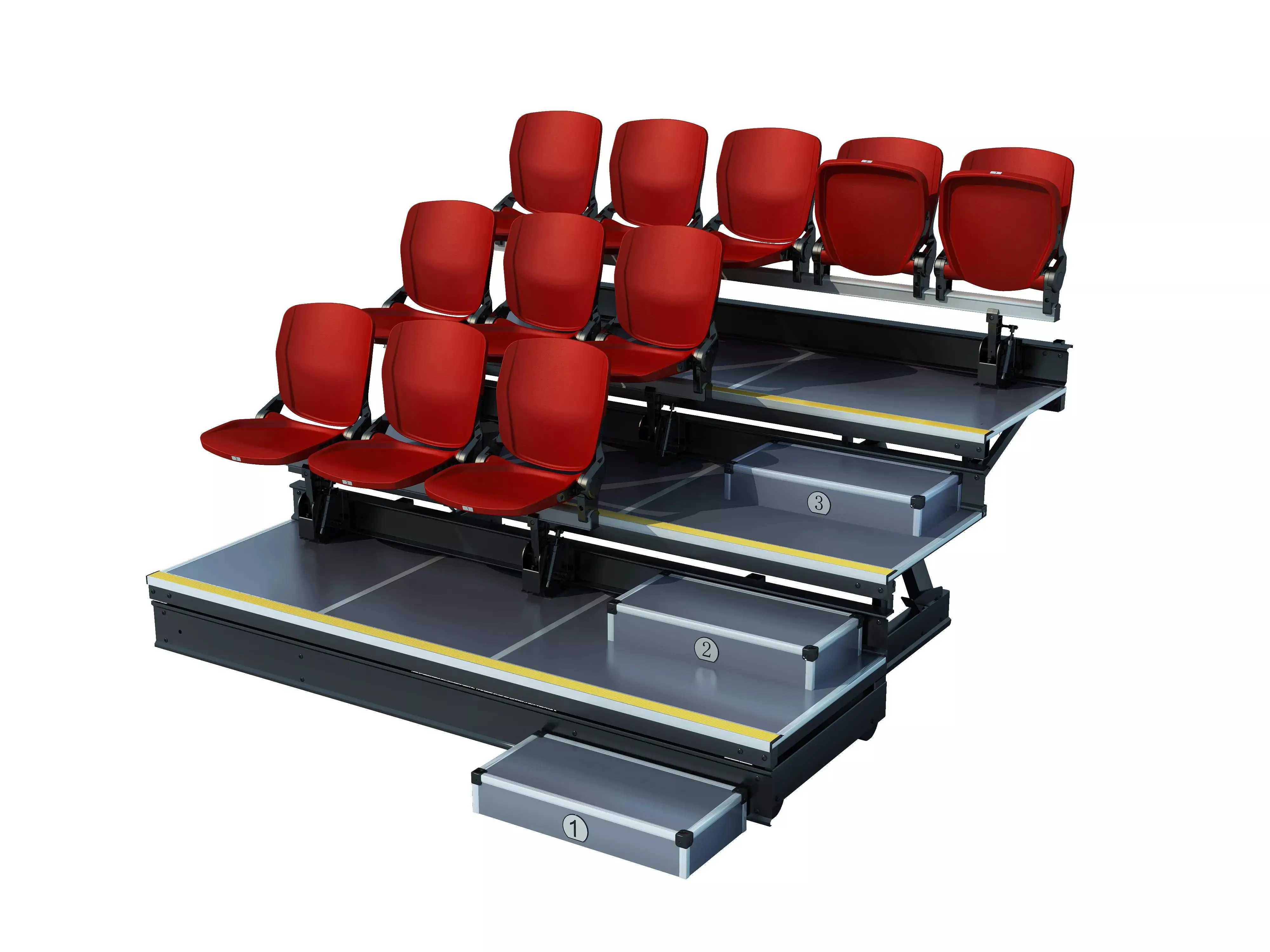 Flyon NOVA Retractable Seating - Durable & Versatile Solutions