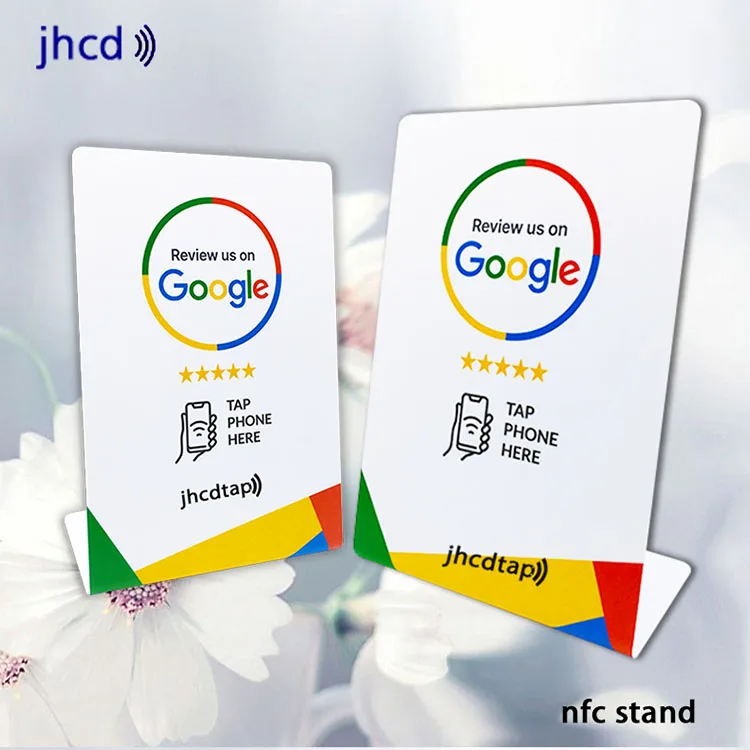 Custom QR Code Restaurant Menu - White PVC NFC Card
