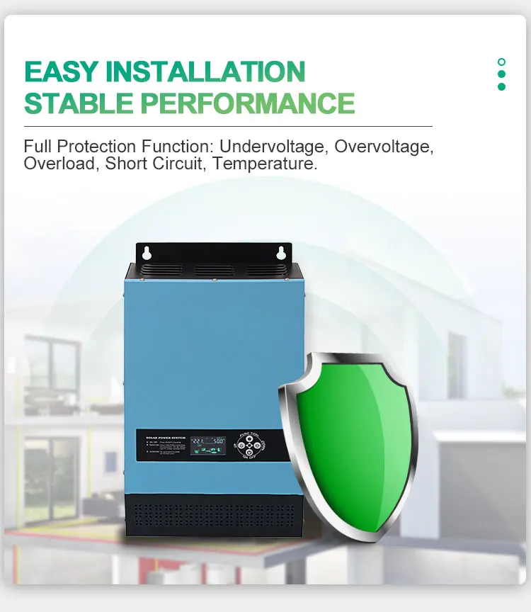 High Voltage Battery Solar Inverter 6.2 Kw - Hybrid Charger