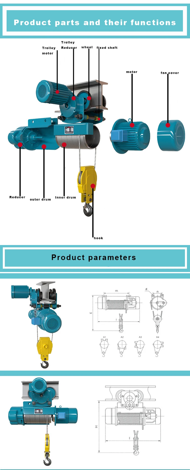 Duty Ladder Engine Plasterboard Lifter Electric Hoist Lifting - Buy ...