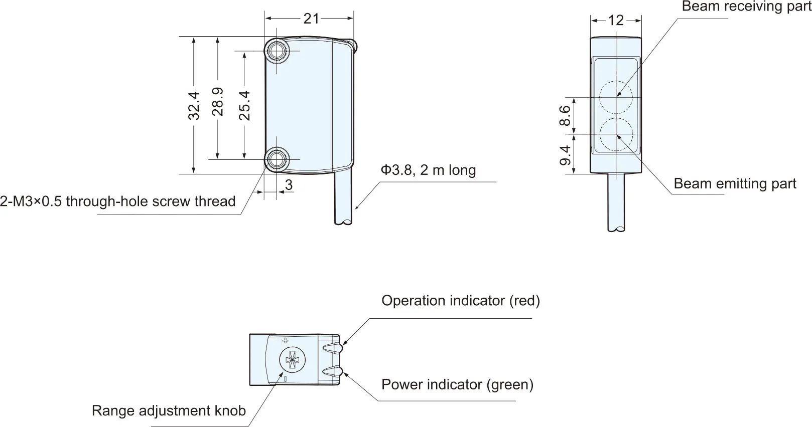 Huayifeng 50mm Background Suppression Sensor With Bgs Setting Distance ...