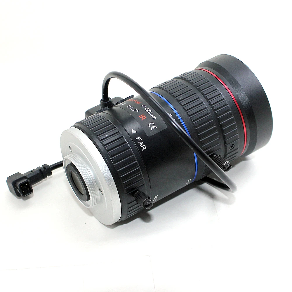 11mm -50mm Motorized Zoom 8MP Auto Iris Lens for Machine Vision