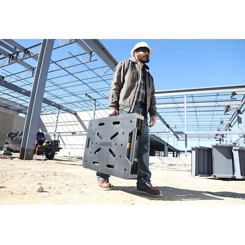 TOUGHBUILT TB-WB700 Portable Folding Miter Saw Table & Workbench