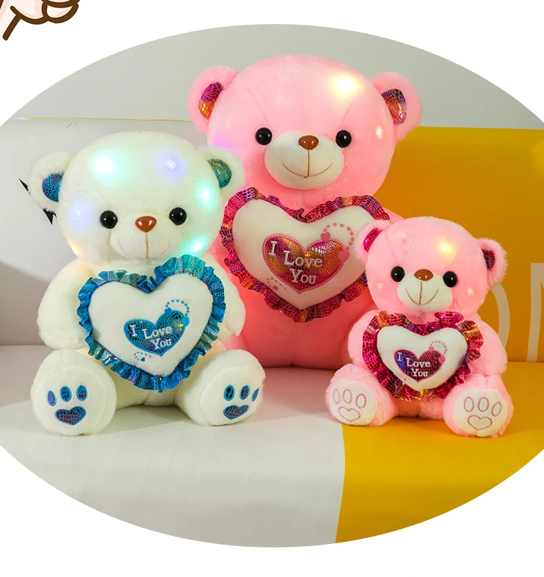 Light up LED Glow in the Dark Teddy Bear - Perfect Gift