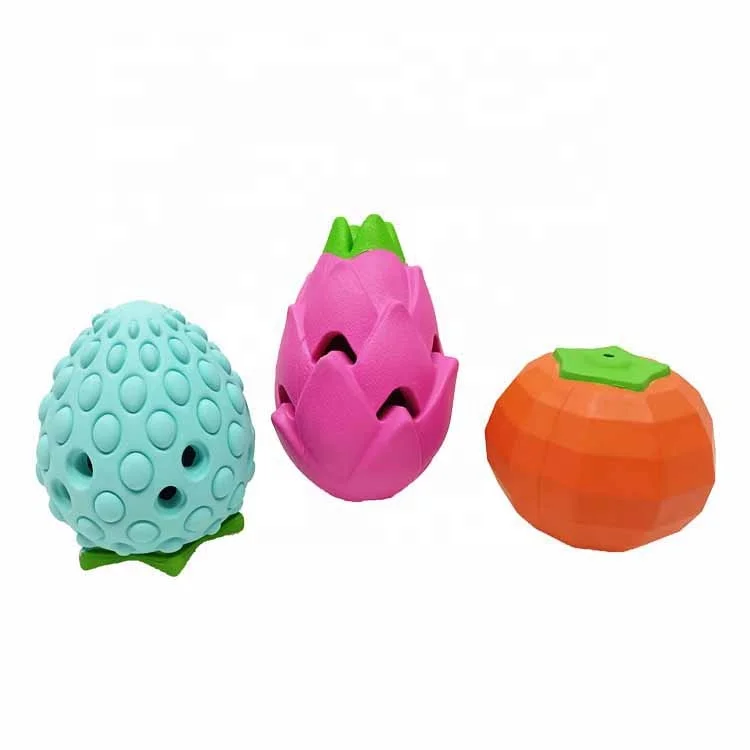 Strabarry Tomato Pitaya Rubber Dog Toys For Aggresive Chewers Oem Odm ...