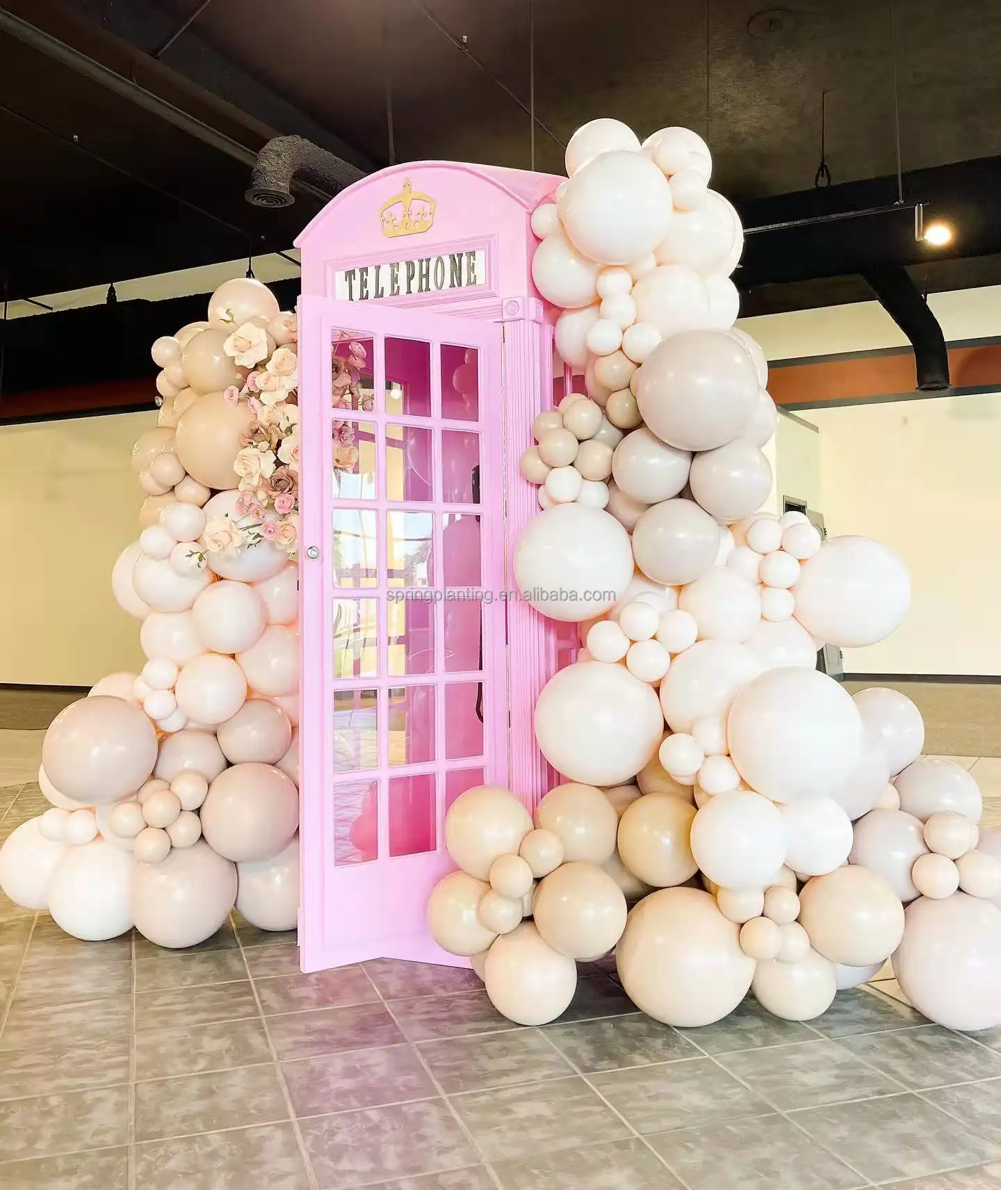 Pink Phone Booth London Retro Phone Booth Handmade Craft Wedding Decor ...