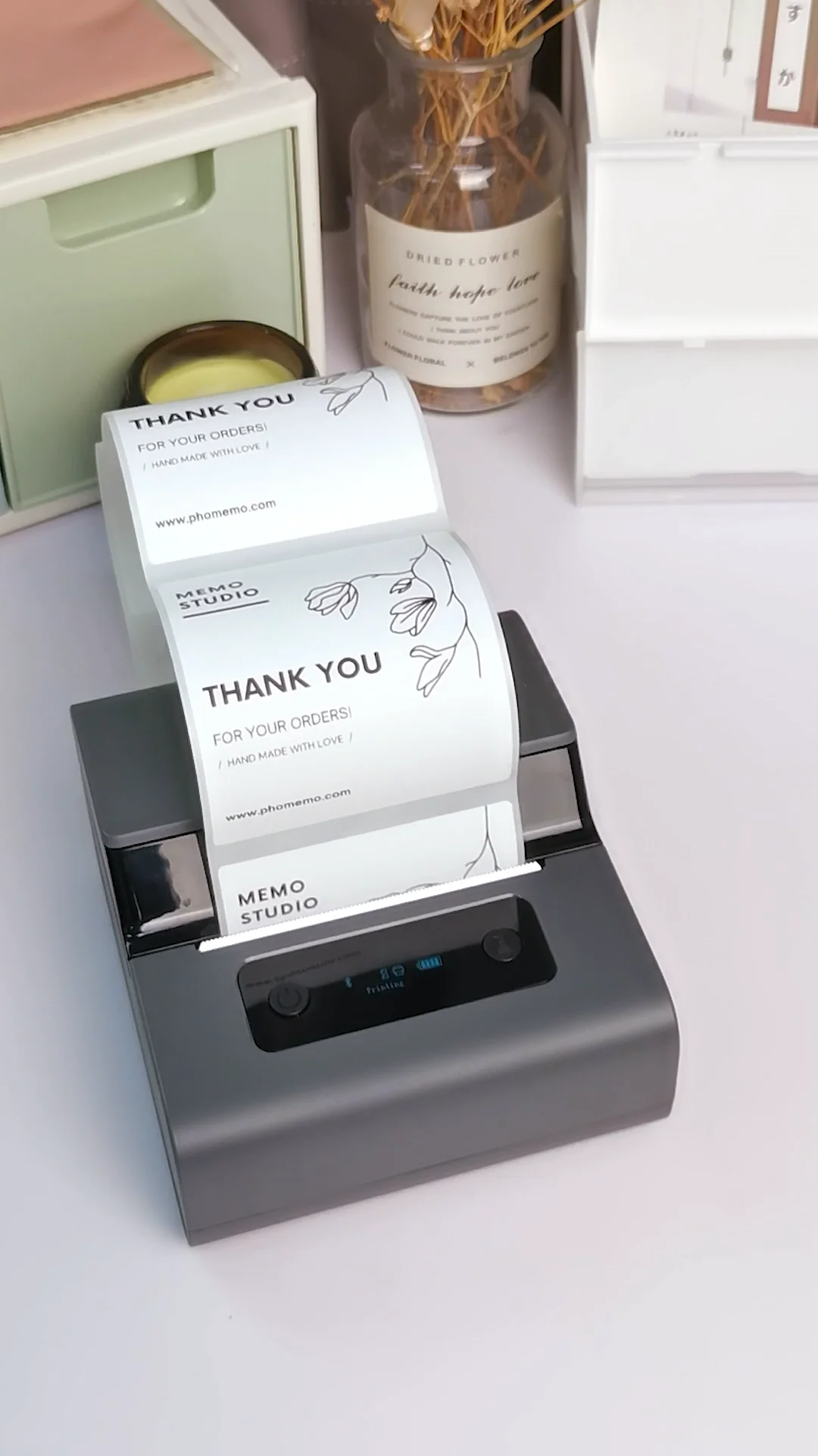 Phomemo M221 Label Maker 3 Inch Bluetooth Thermal Barcode Label Printer ...