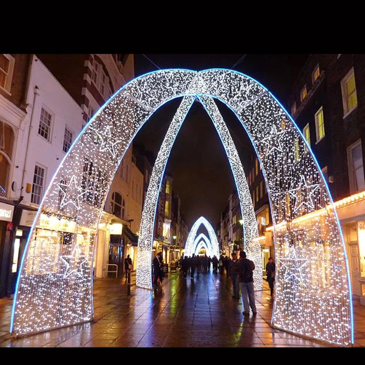 Giant LED Arch Lights - Customizable Outdoor Decor Solutions