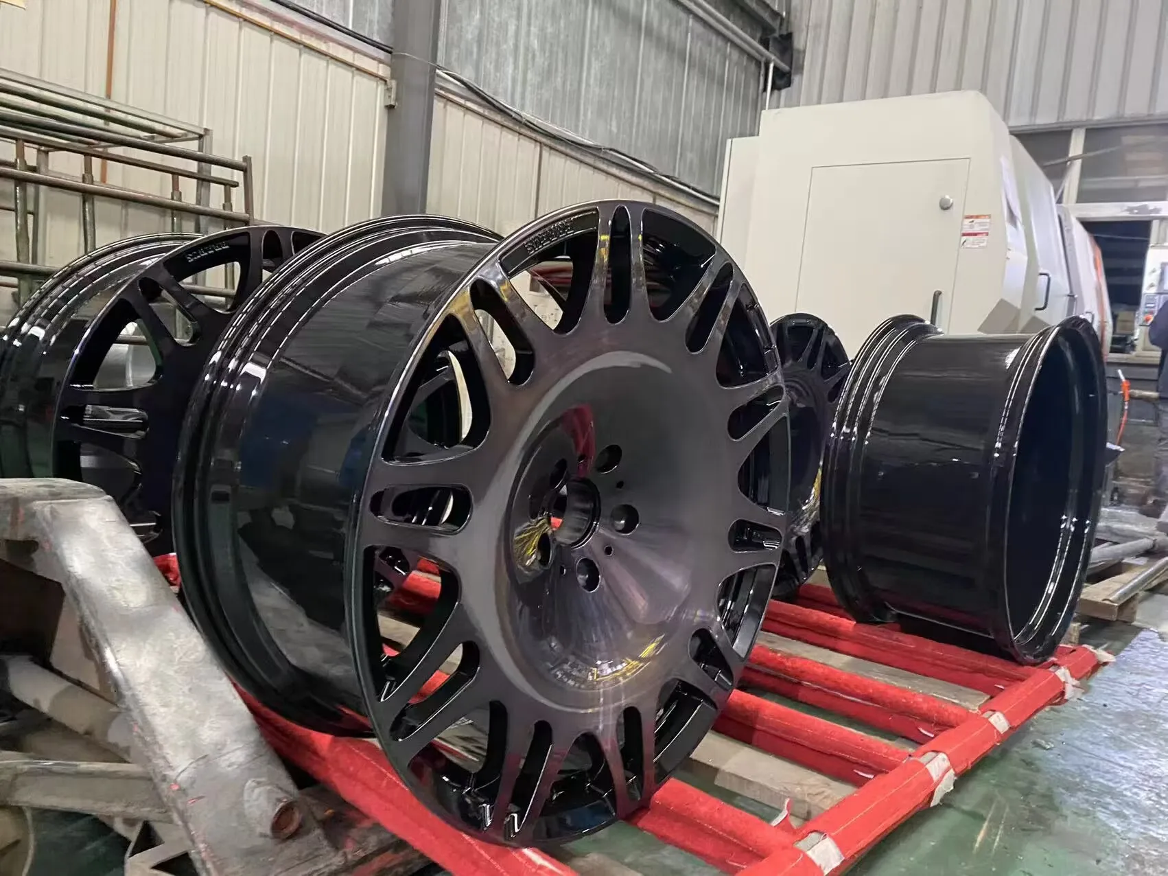 Custom Powder Coating One-piece Concave Design 22 Inch 5x130 Carbon ...