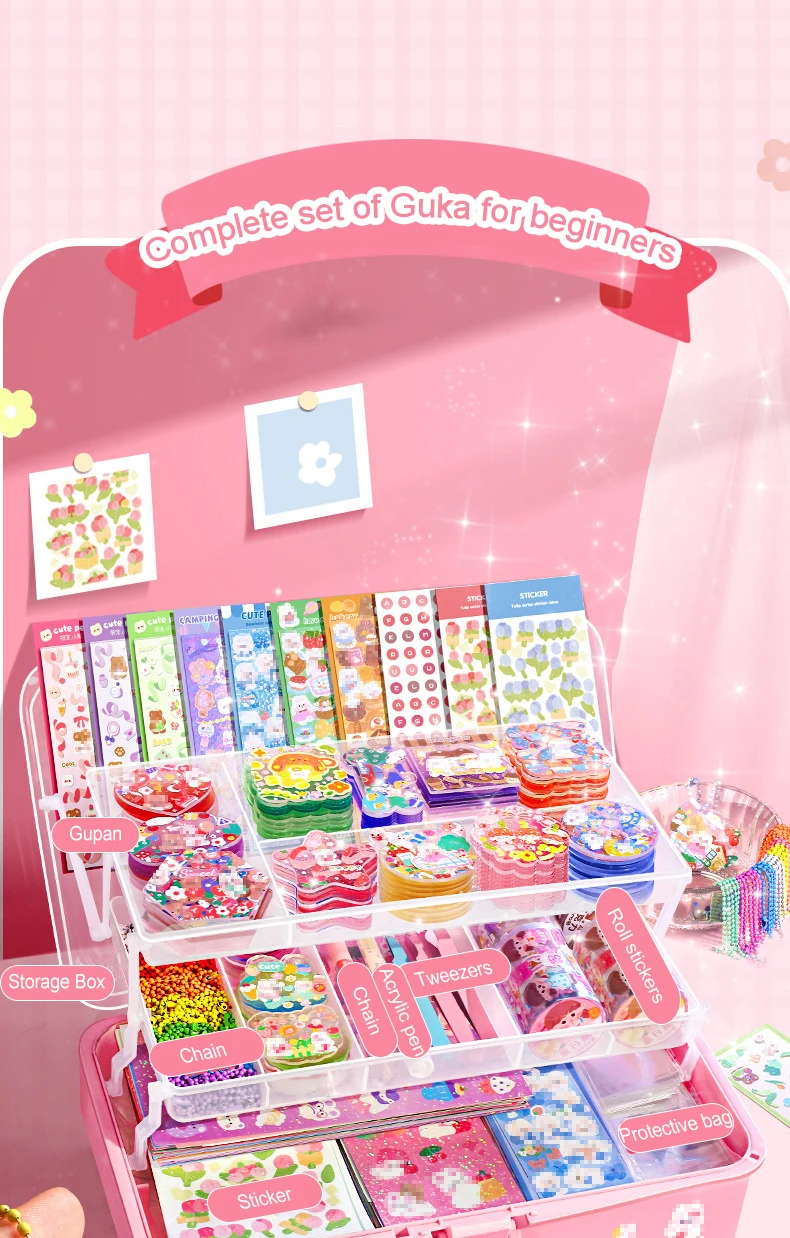 Goo Card Sticker Set Guka Sticker Handnet Full Set Diy Material Storage ...