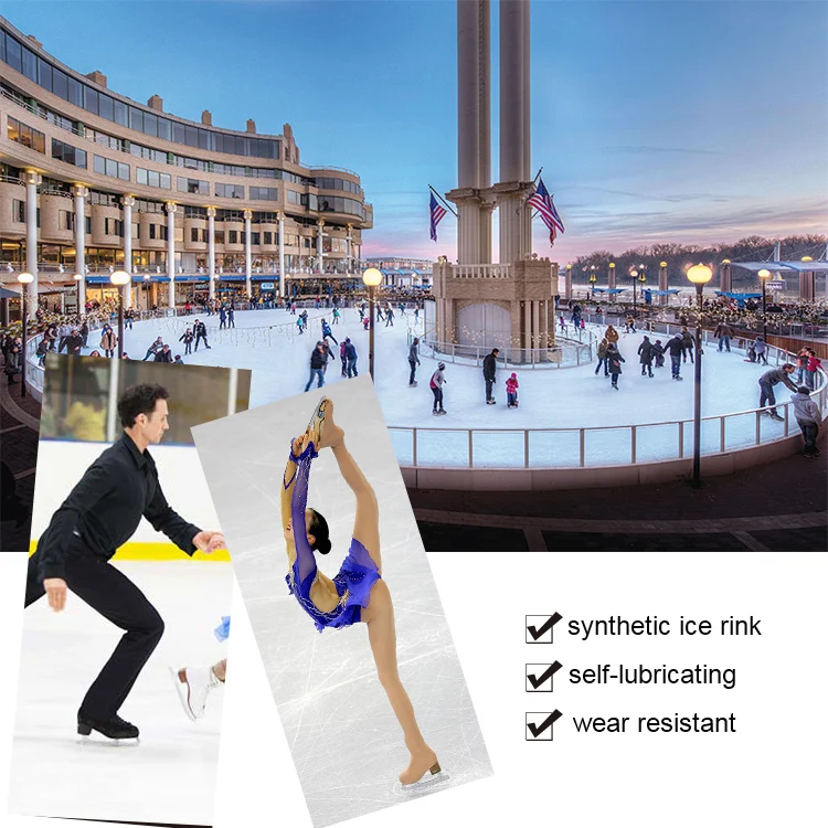 Synthetic Ice Rink - Smooth Polyethylene Skating Surface