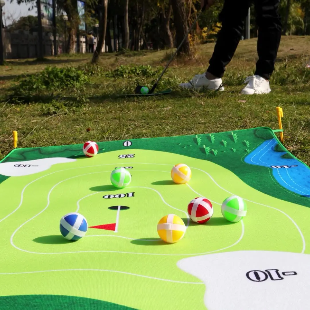 Funny Golf Sticky Ball Mat 150*80cm Strike Exercise Mat Home Golf Games ...