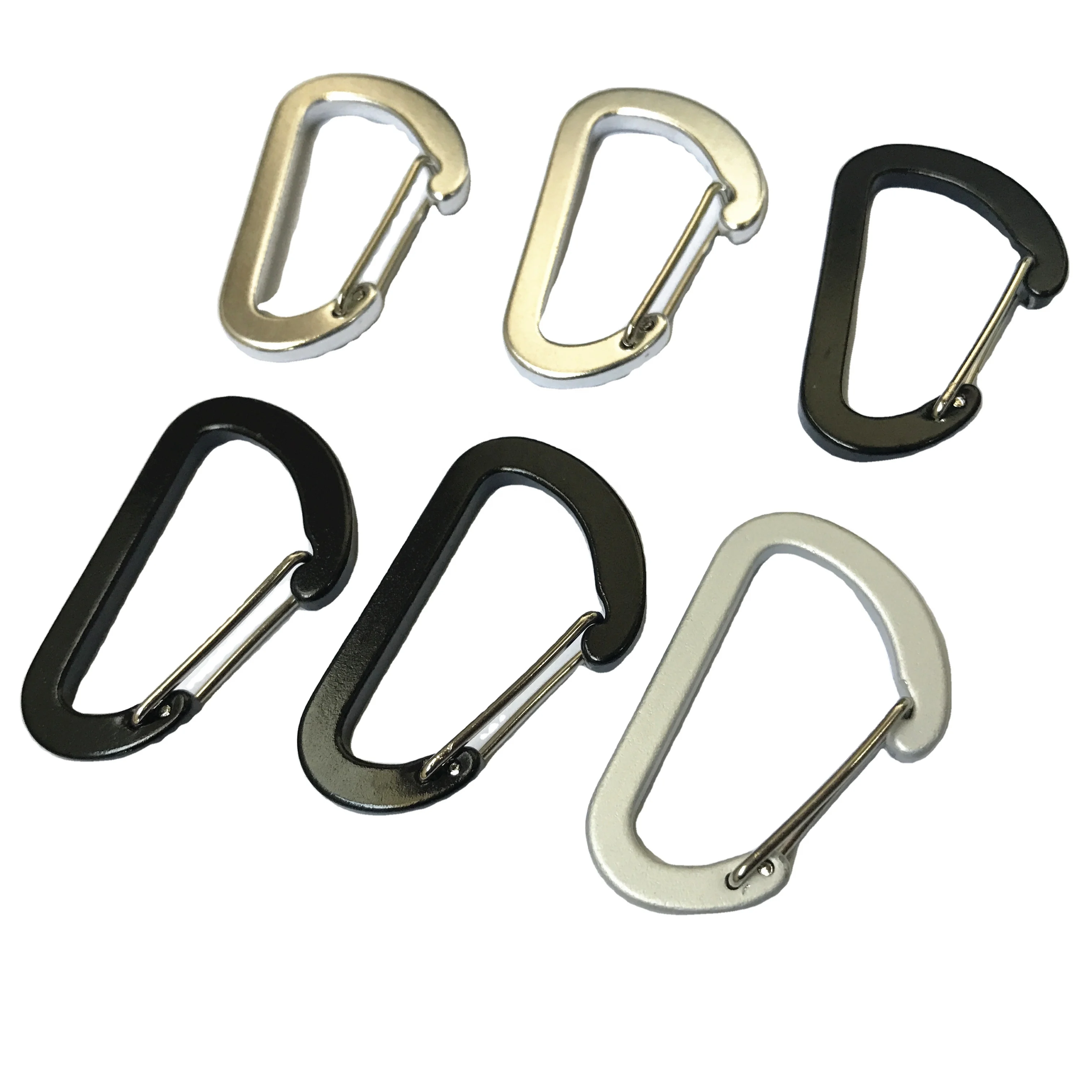 Multi-function Aluminum Alloy Carabiners Hook Flat Wire Gate Carabiner ...