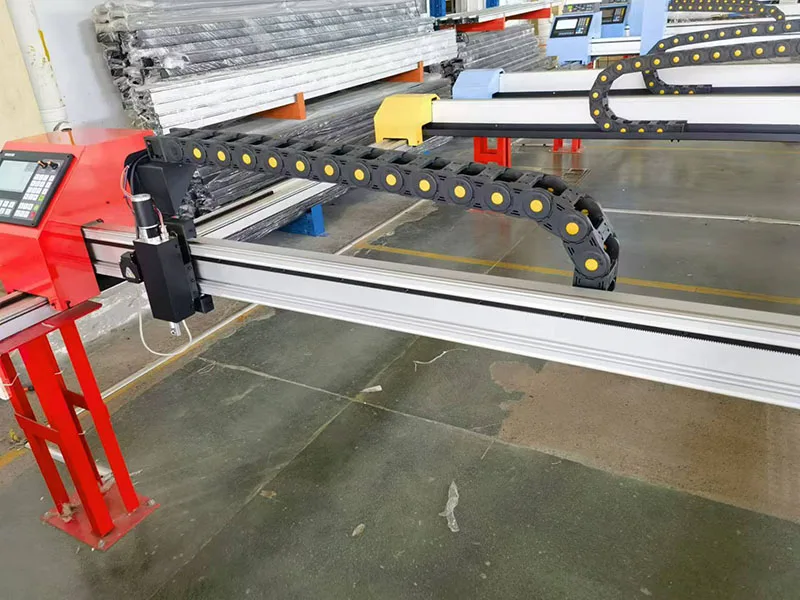 Gantry CNC Plasma Cutting Machine Dual Rail Read G Code DXF Sheet Metal ...