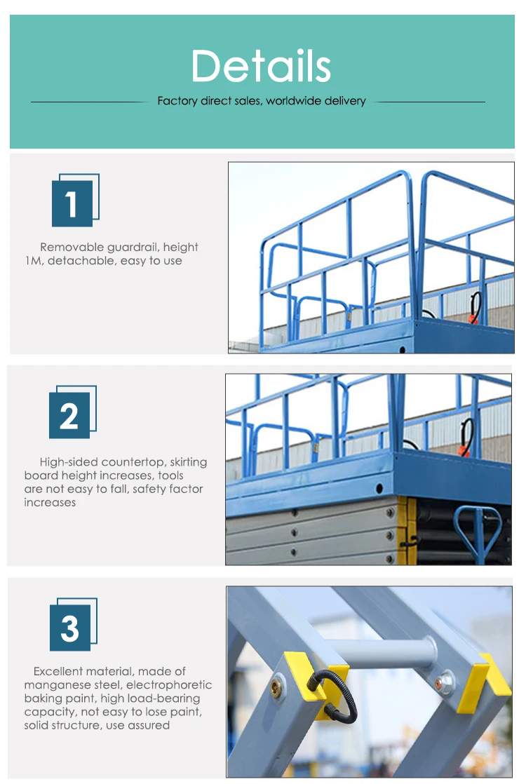 Lifter Machine Hydraulic Movable Lift Tables 500kg Electric Motor Lift ...