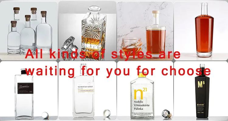 Customized Clear Glass Wine Bottles - Perfect for Spirits
