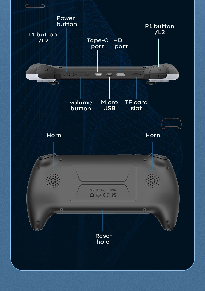 Ye Project X 4.3 Inch HD Portable Game Console - 100000 Games