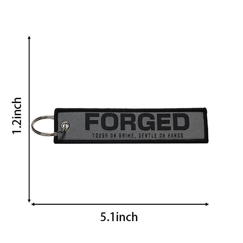 Custom Logo Keyring Embroidery Keychain - Promotional Gift