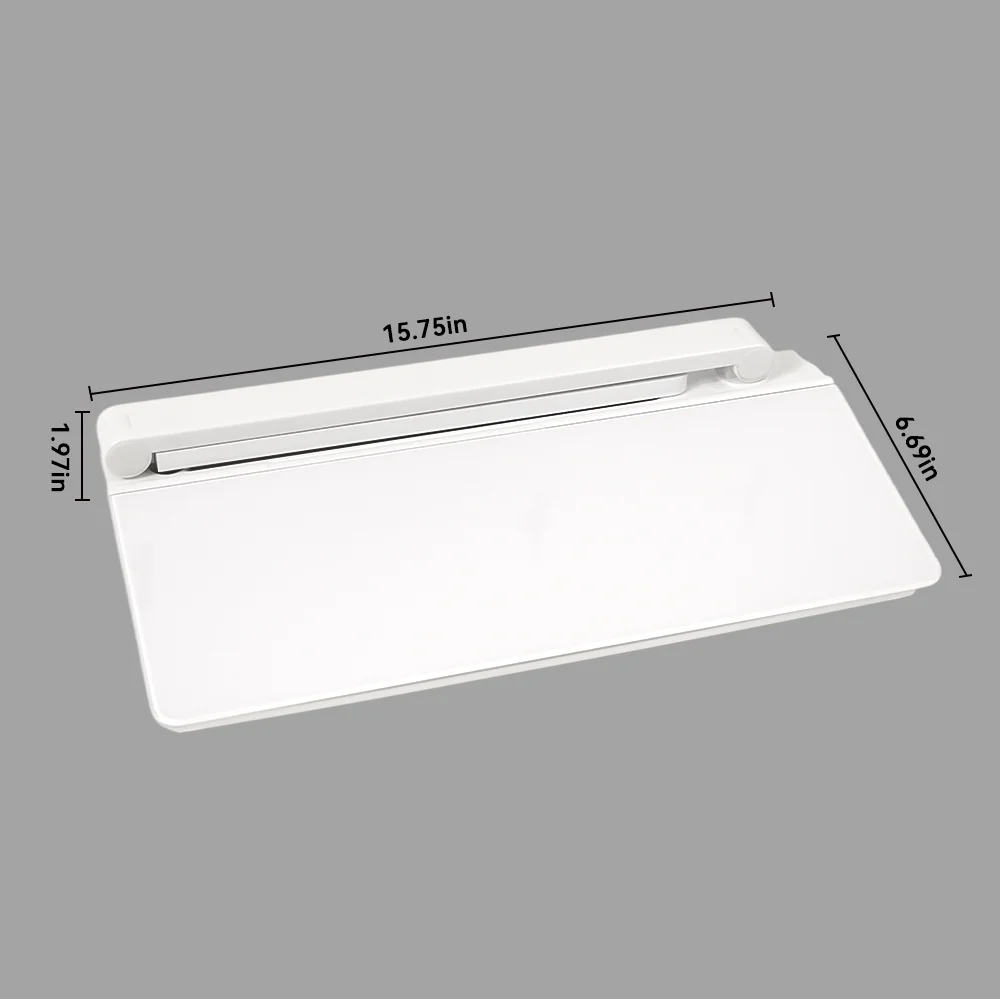 Black Dry Erase Computer Desk Pad Whiteboard Note Board Led Lighting ...