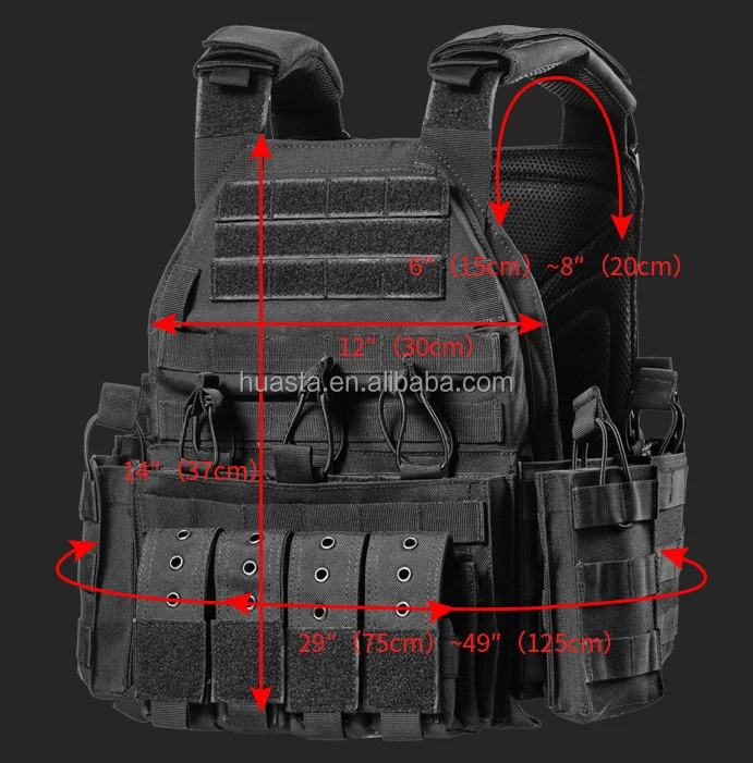 Plate Carrier Tactical Vest Black Range Green Custom Logo Mesh Shoulder ...