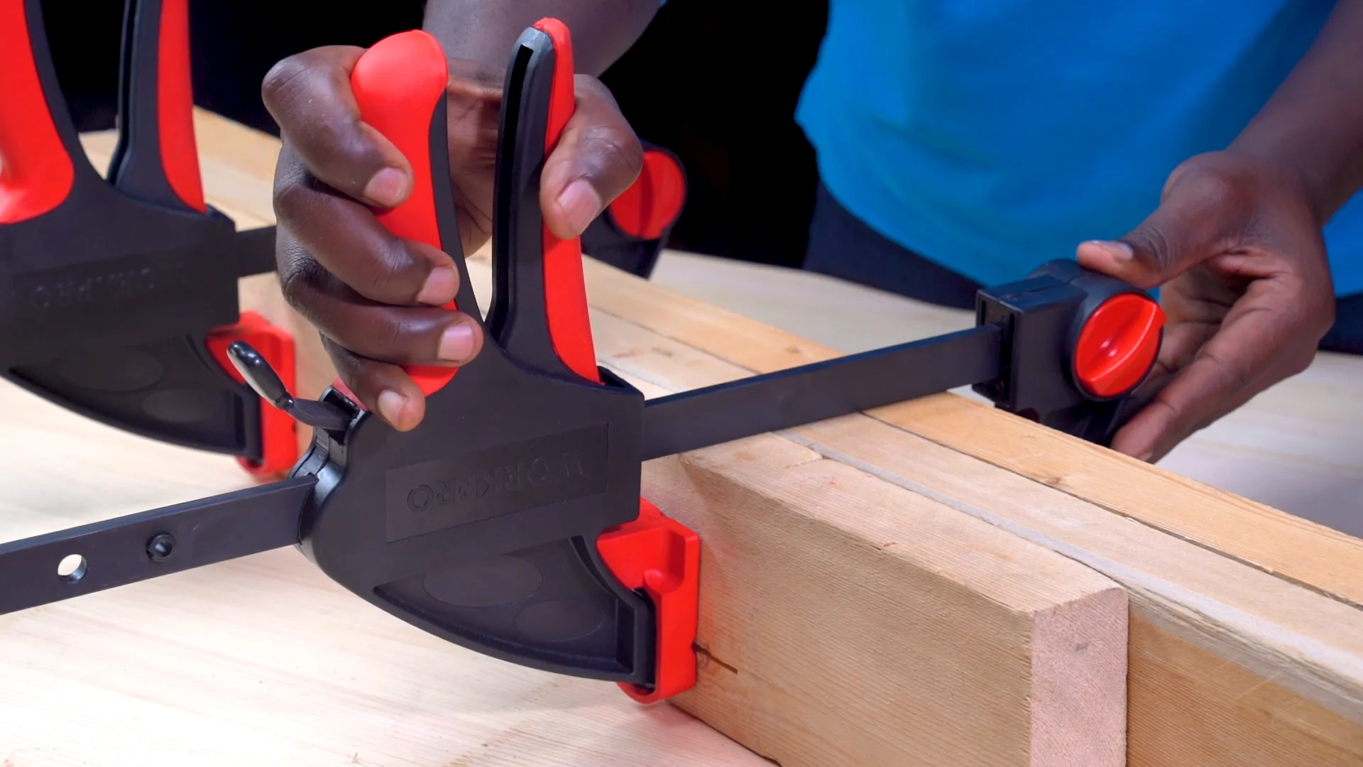 Workpro 6" F-clamp Ratcheting Bar Clamp Quick Grip Woodworking Bar ...