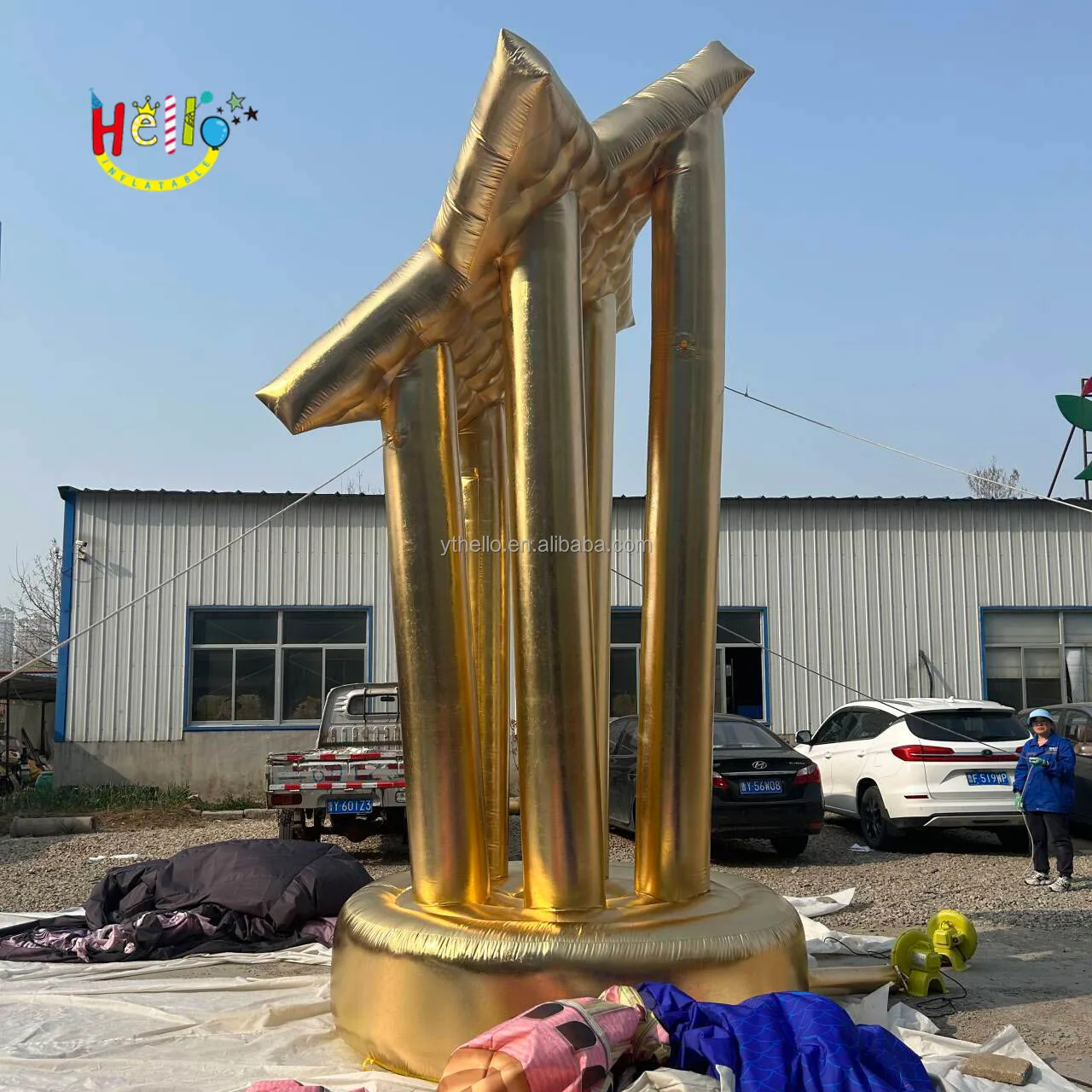 Giant Inflatable Advertising Model Gold Inflatable Star Trophy For ...
