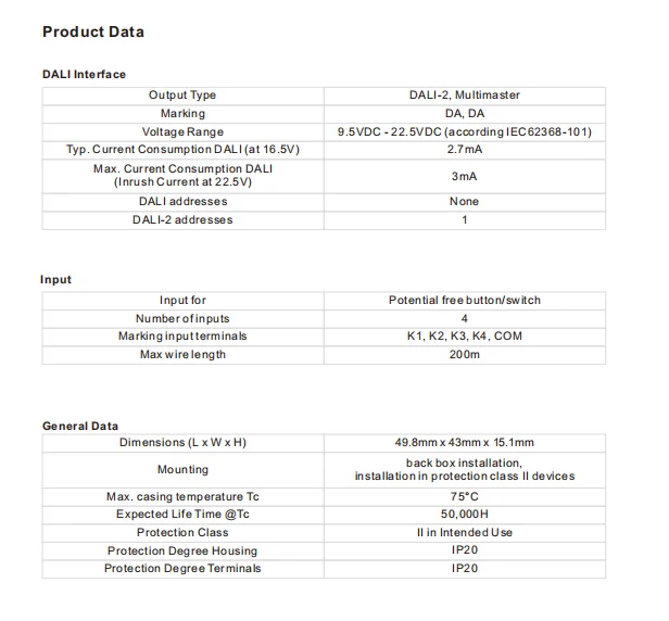 DALI 2 Push Button Coupler - Reliable and Versatile Control