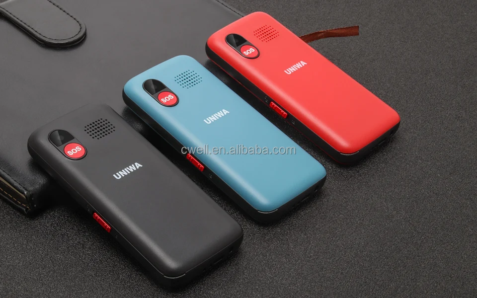 Uniwa V1000 Custom Big Button Big Battery 3g&4g Seniors Cell Mobile Phone Keypad Bar Feature ...